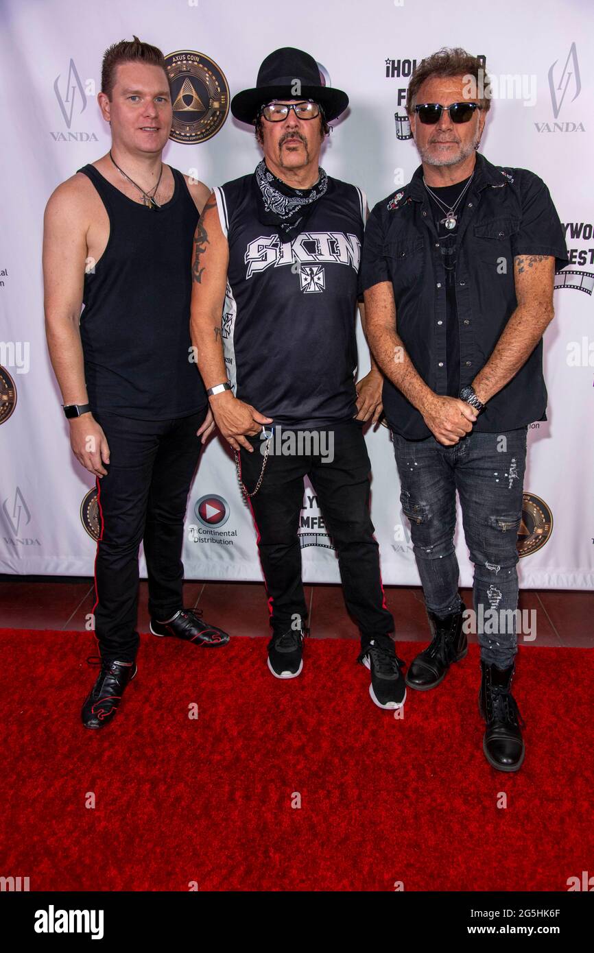 Hollywood, USA. 27th June, 2021. Chris Grainger-drummer, Paul Gervasi ...