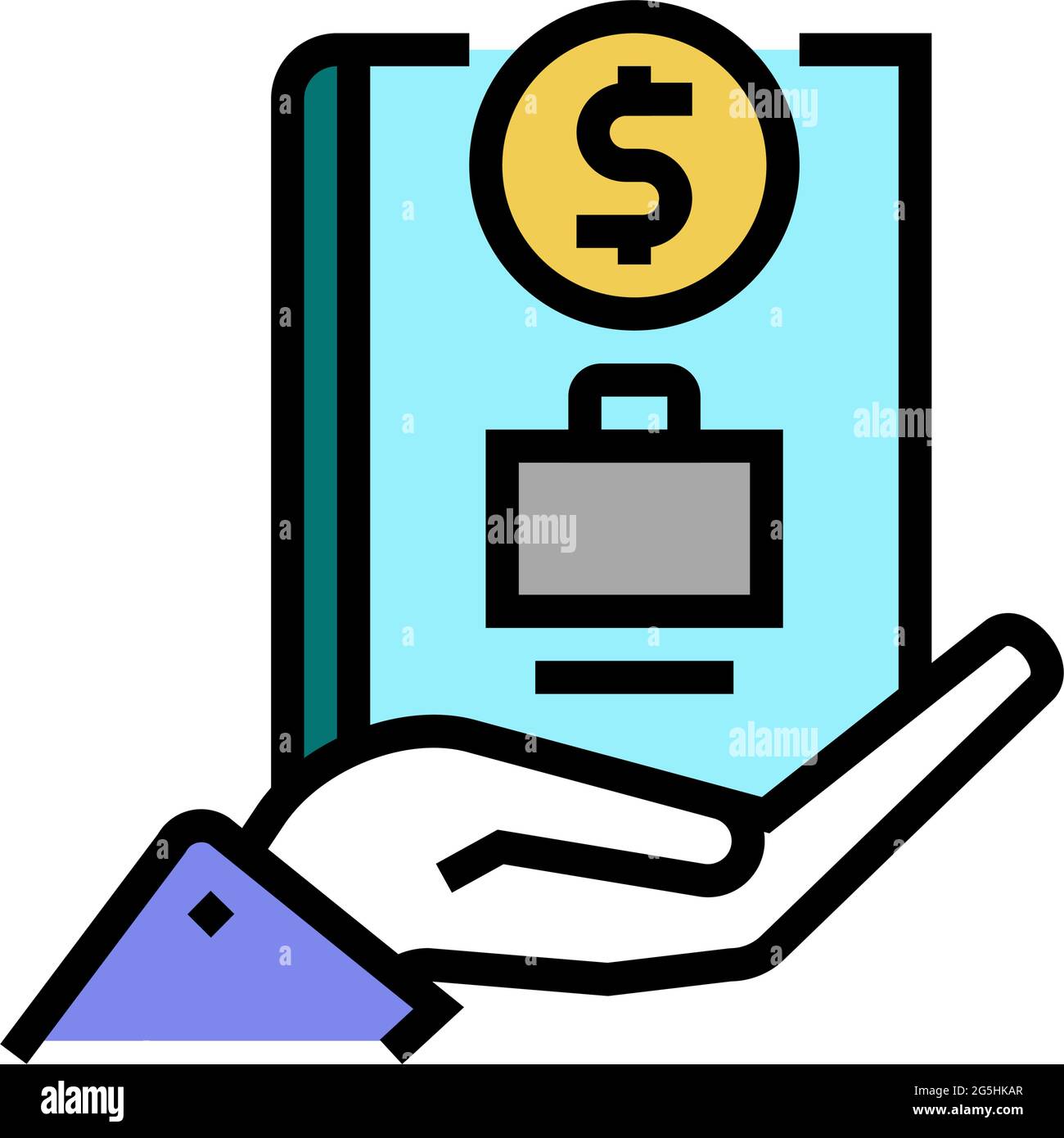 comprehensive business training program color icon vector illustration ...