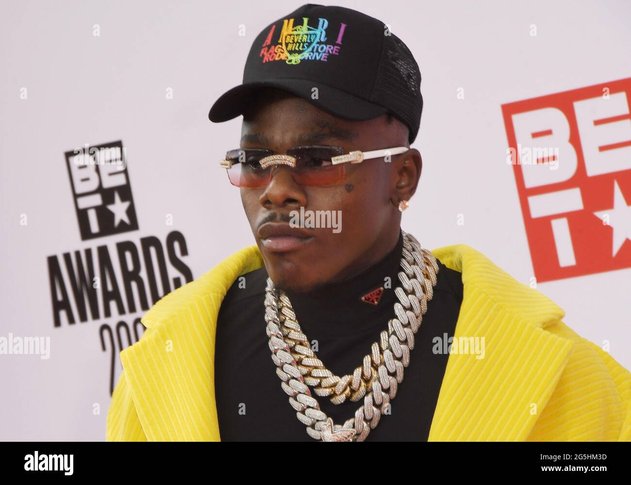DaBaby arrives at the BET Awards 2021 held at the Microsoft Theater in ...