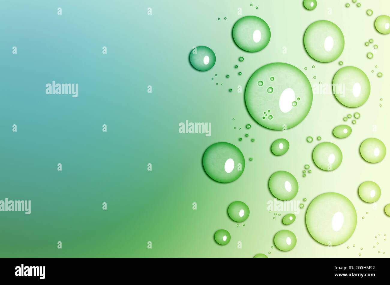 Drops of water (small and large) on a clear background Stock Photo - Alamy