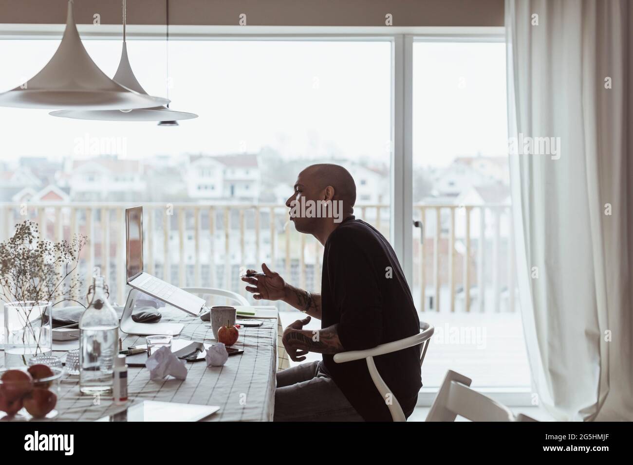 Professional laptop at home hi-res stock photography and images - Alamy
