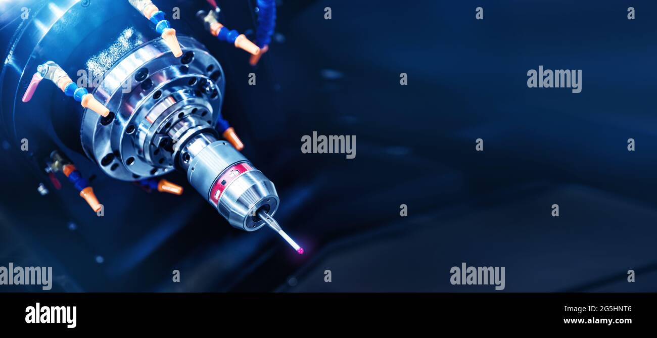 Coordinate Measuring machine probe CMM on milling work. Sensor quality ...