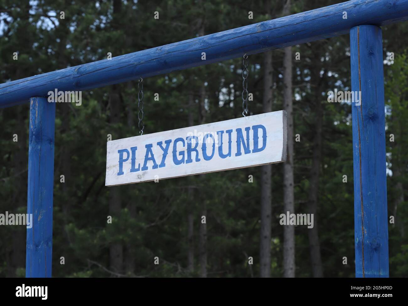 Playground sign hi-res stock photography and images - Alamy