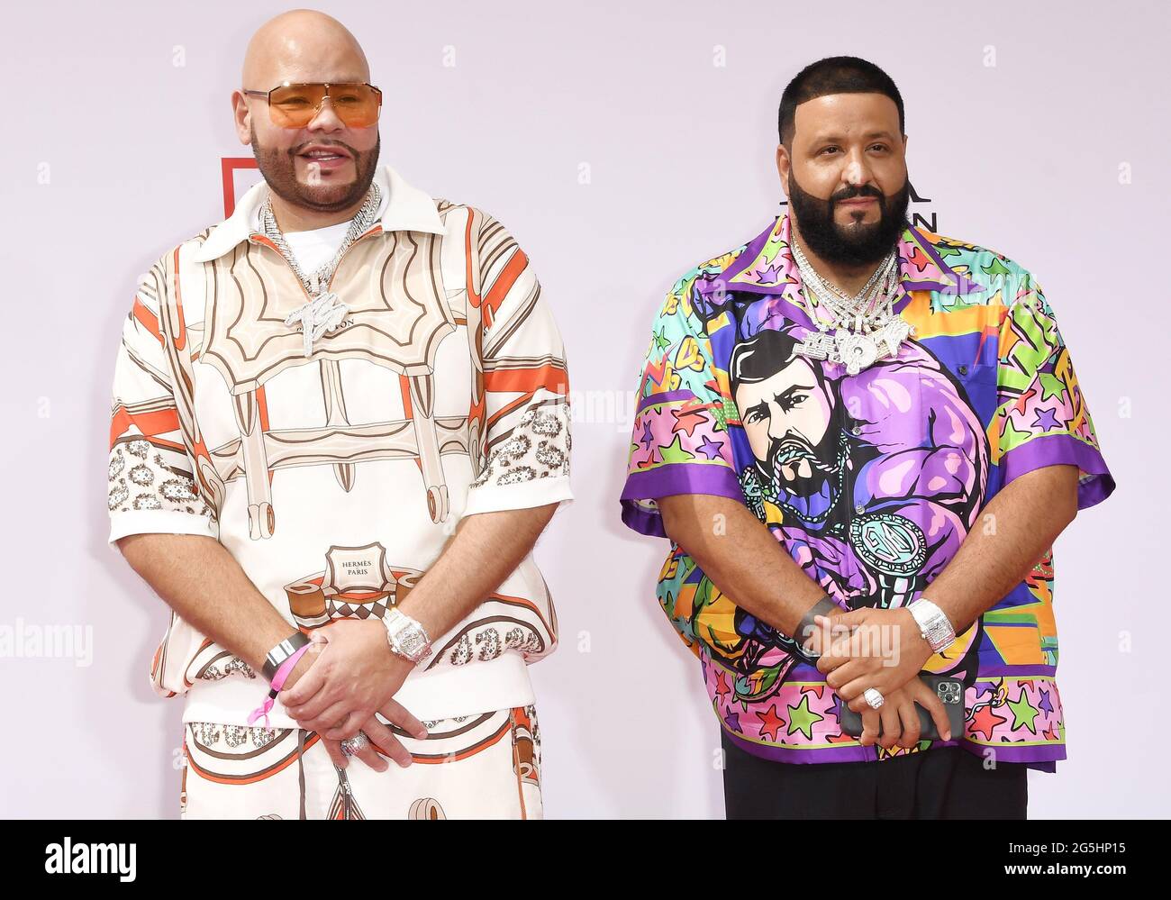 Los Angeles, USA. 27th June, 2021. (L-R) Fat Joe and DJ Khaled arrives ...