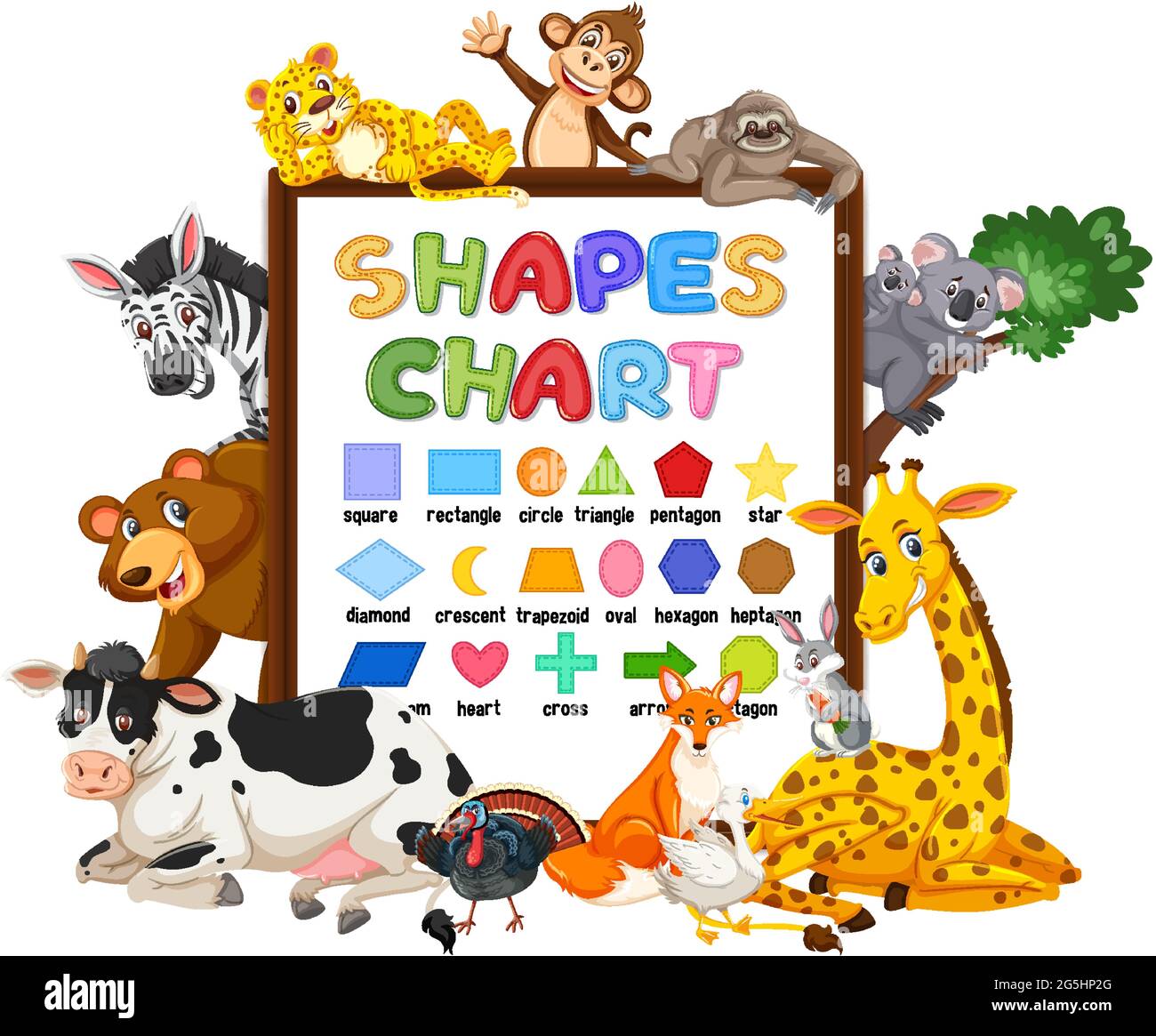 Children learning number chart Stock Vector Images - Alamy