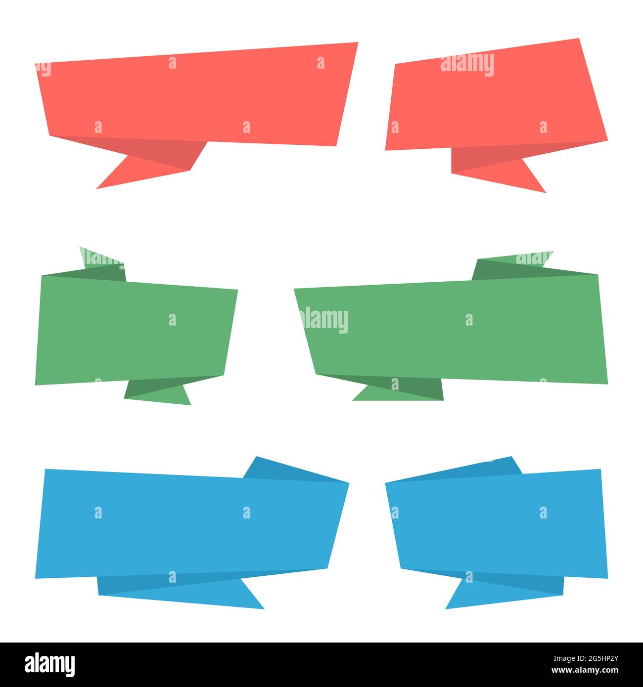 Ribbon Banner Isolated On White Background Stock Vector Image & Art - Alamy