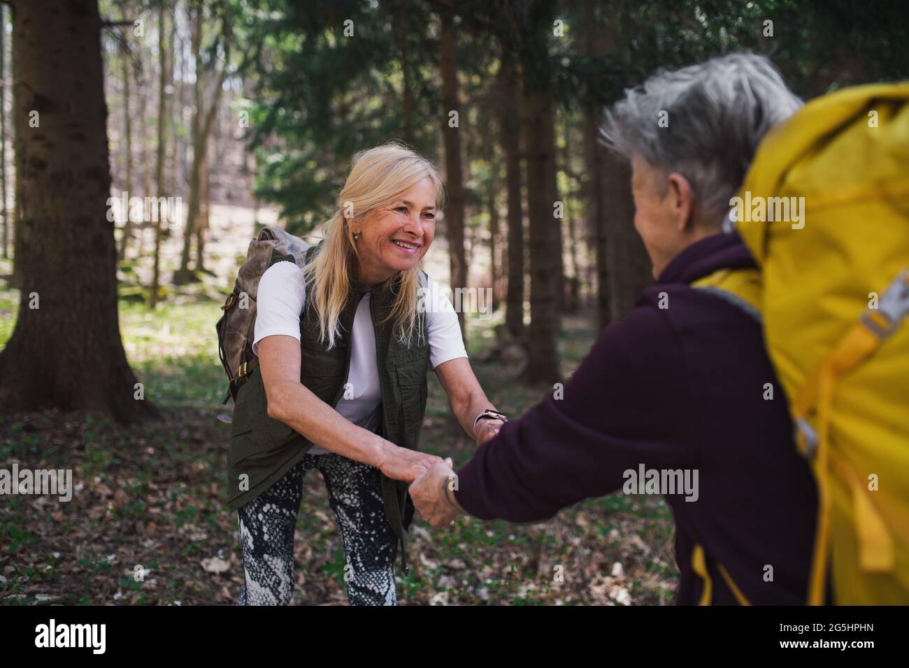 Helping hand to walk hi-res stock photography and images - Alamy
