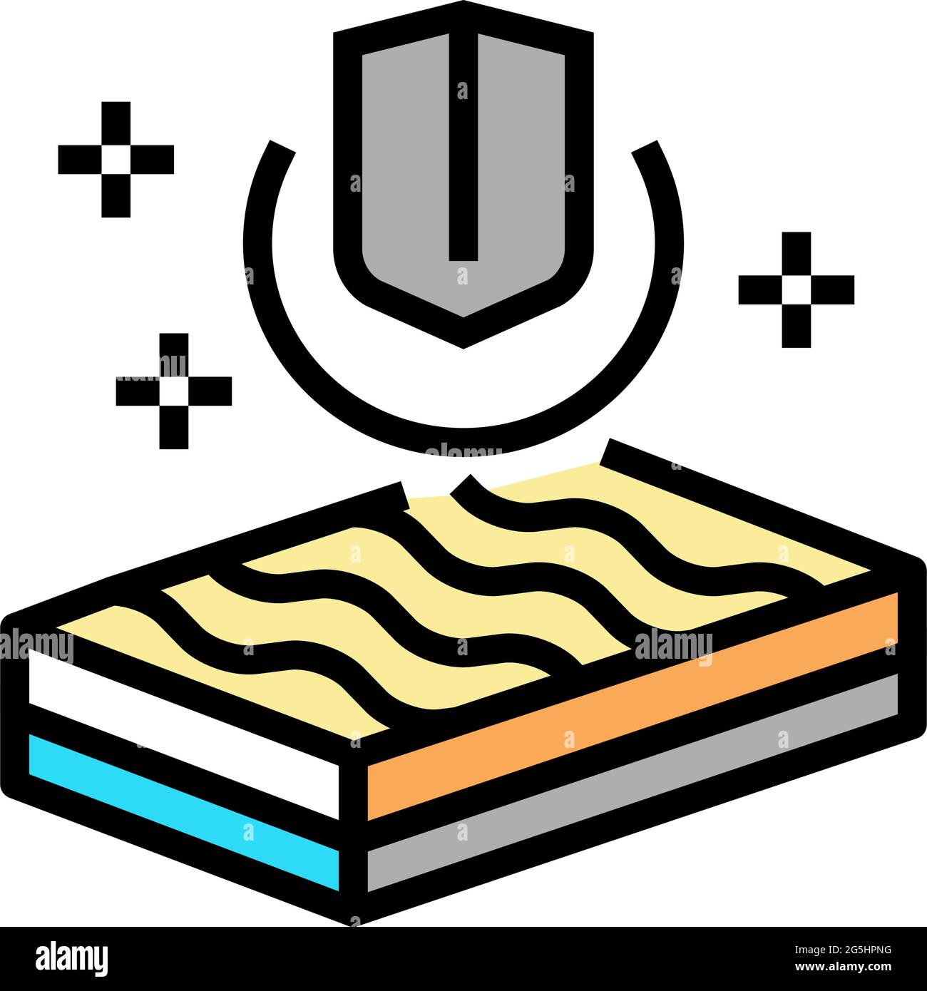 strength mineral wool color icon vector illustration Stock Vector Image ...