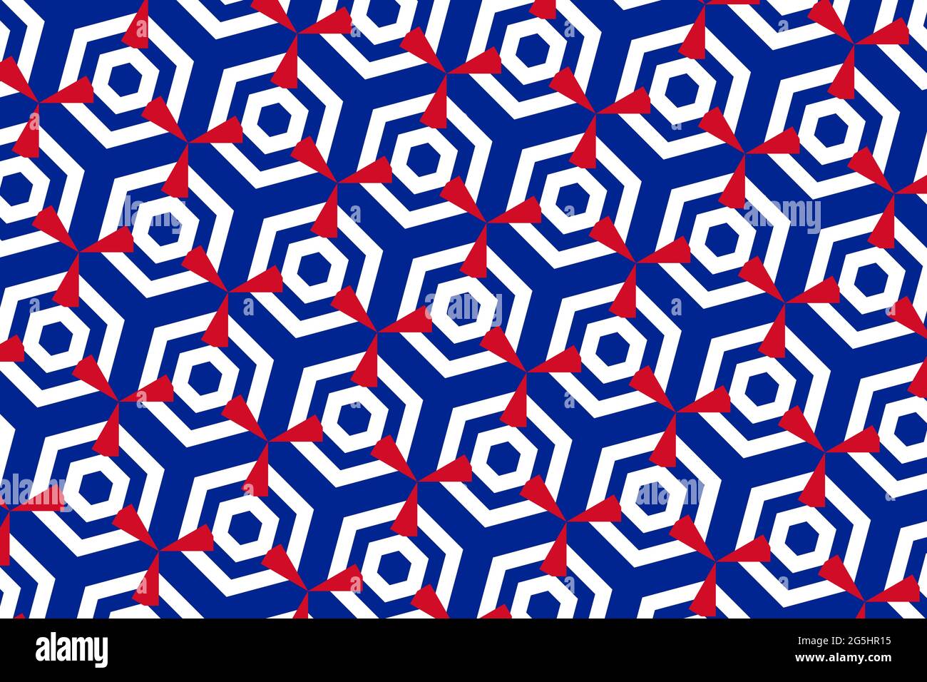 Simple geometric pattern in the colors of the national flag of Cuba ...