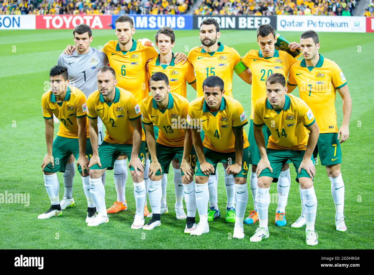 Australian Socceroos vs Kuwait Asian Cup 2015 Stock Photo - Alamy