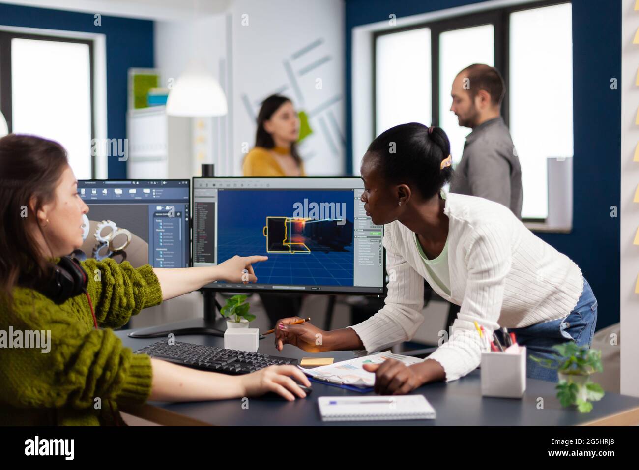 Creating video game computer hi-res stock photography and images - Alamy