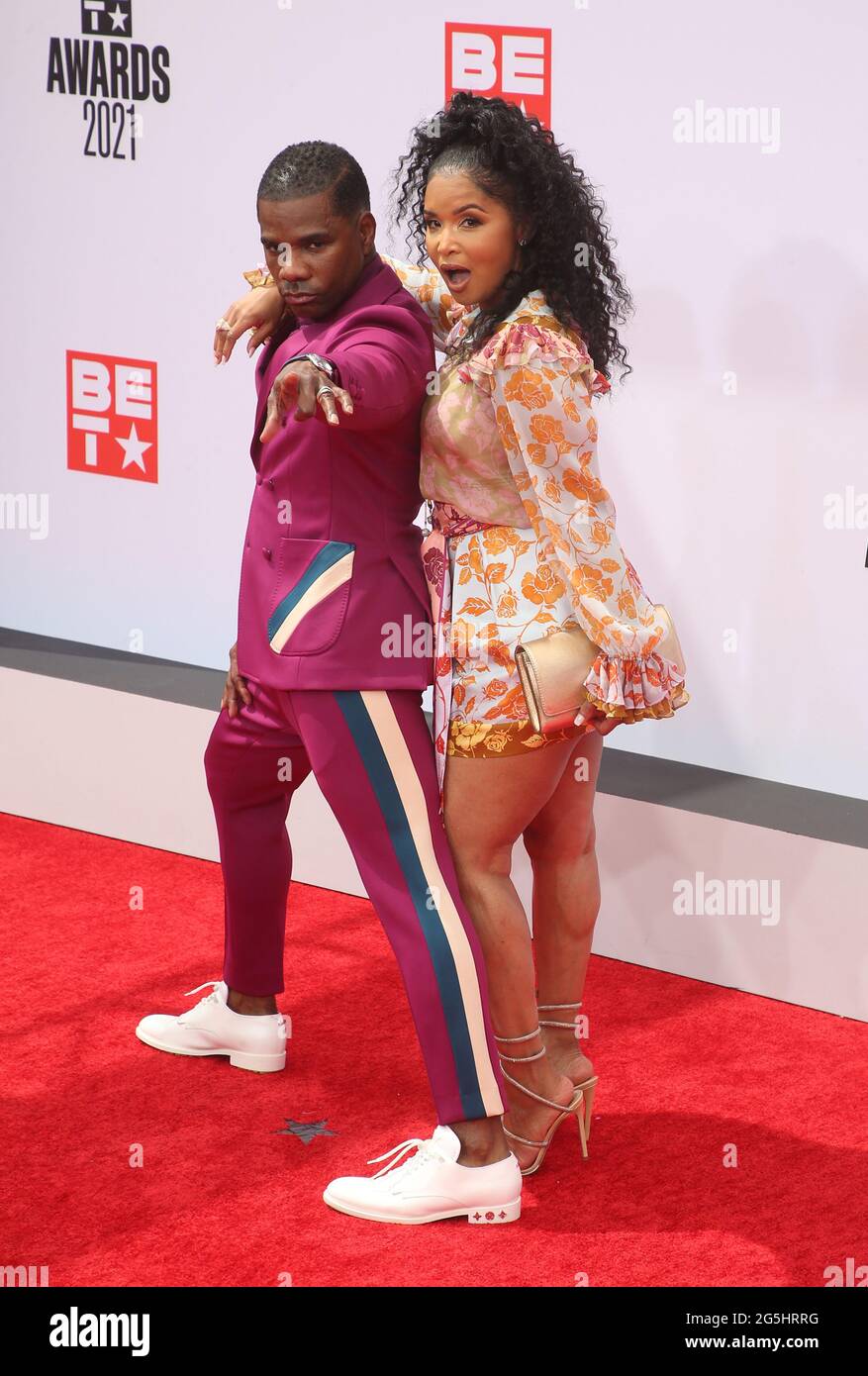 Los Angeles, CA -June 27 - Tammy Collins, Kirk Franklin, at The BET ...
