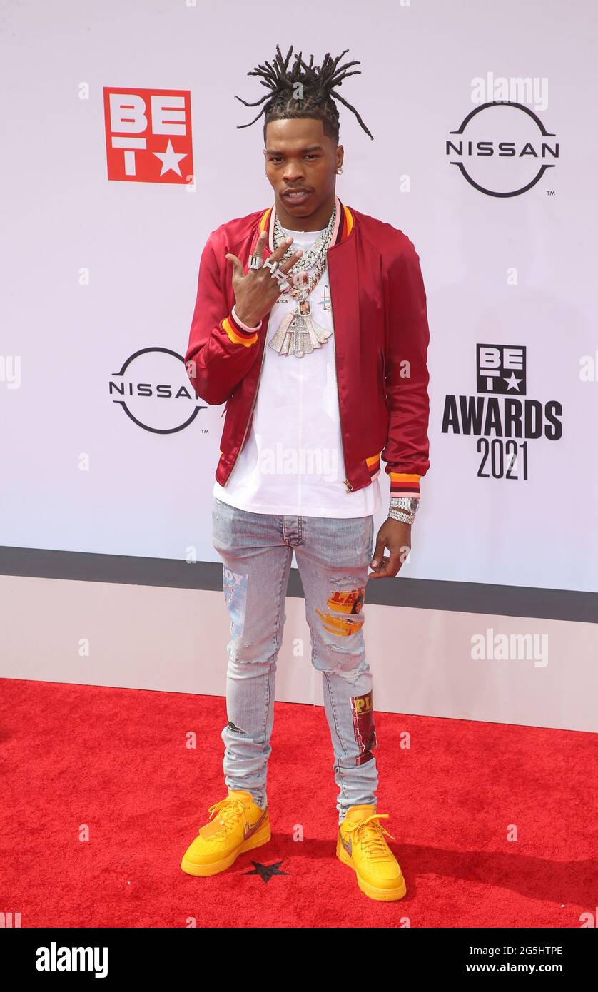 Los Angeles, CA -June 27 -Lil Baby, at The BET Awards 2021 at The ...