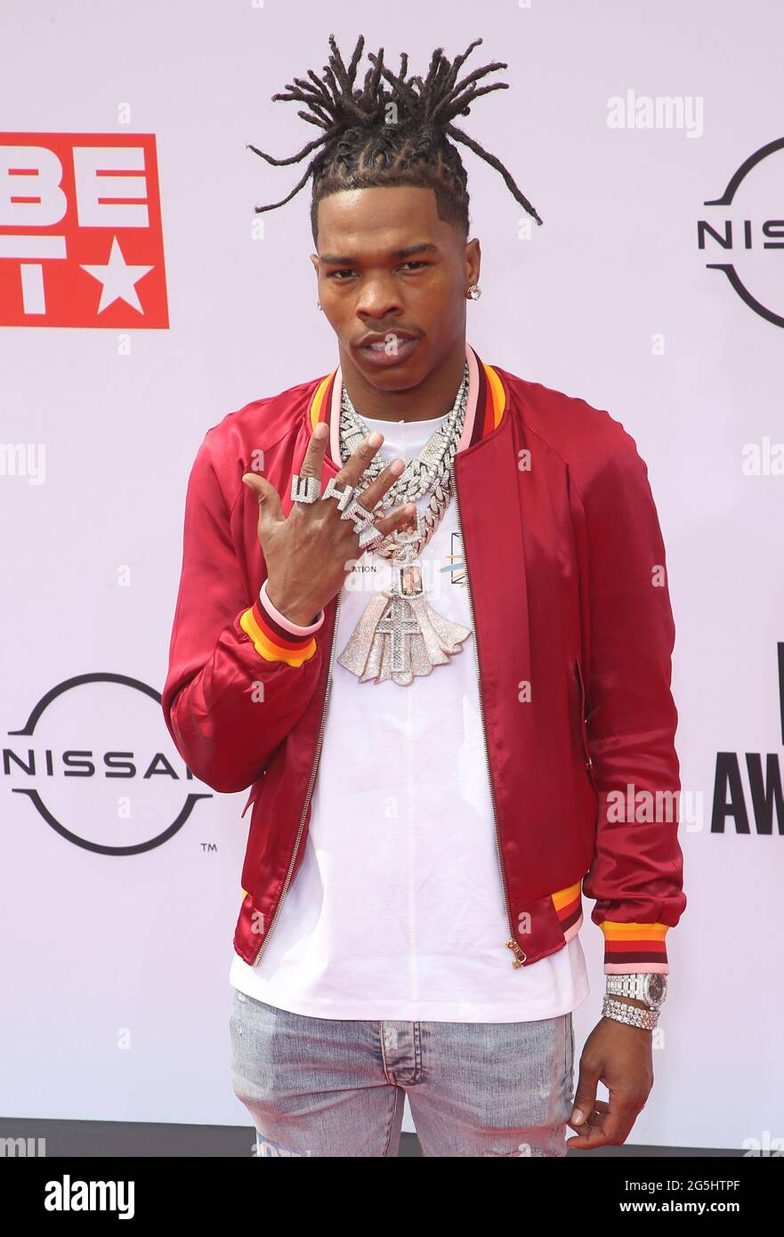 Los Angeles, CA -June 27 -Lil Baby, at The BET Awards 2021 at The ...