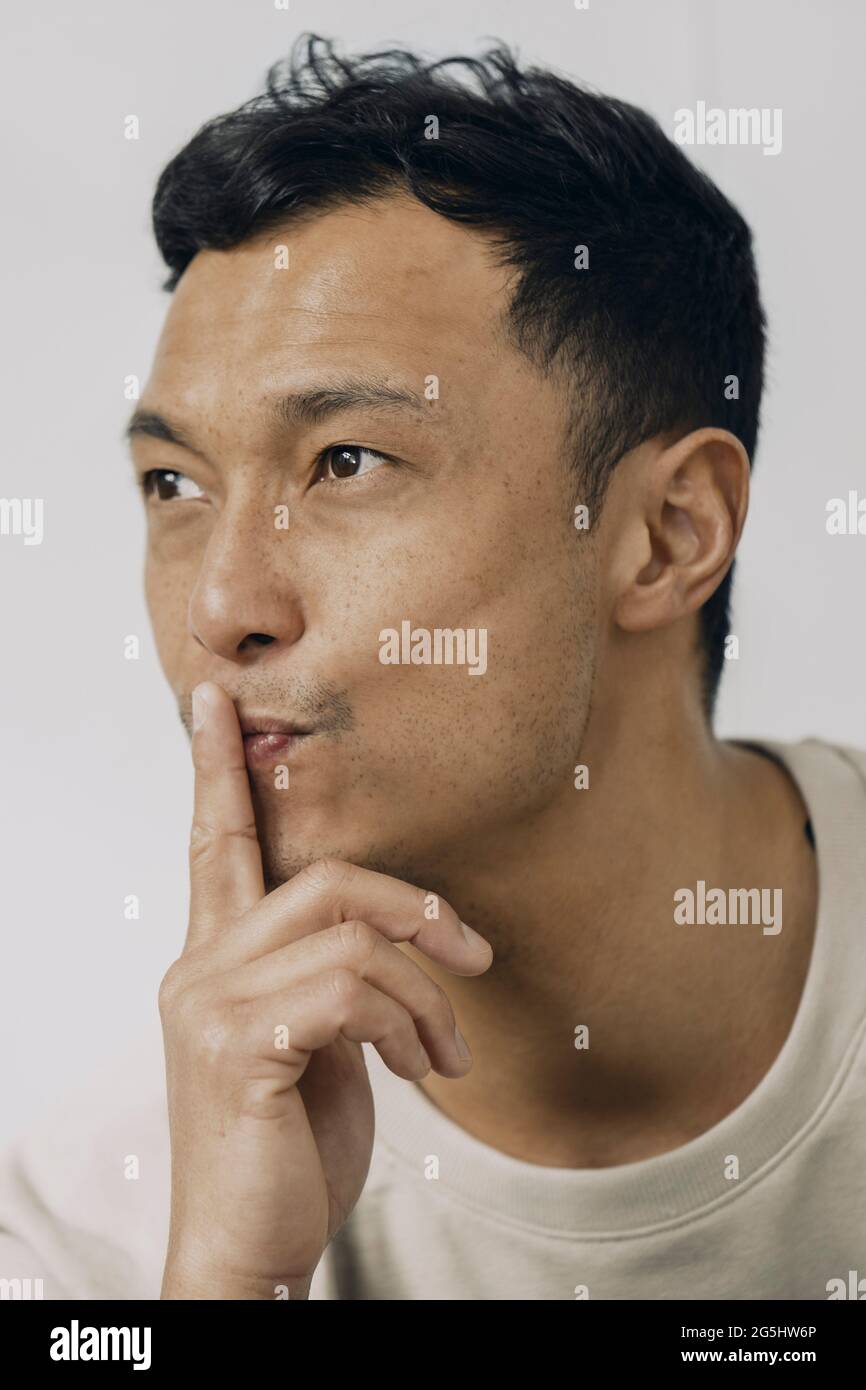 Puckering Lips Side View