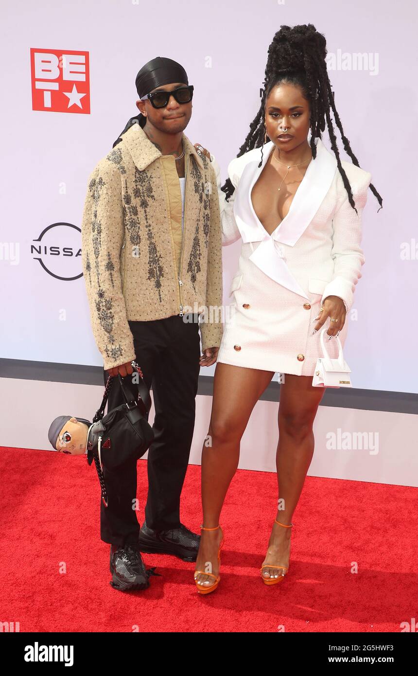 , Los Angeles, CA -June 27 -Bri Steves, at The BET Awards 2021 at The ...