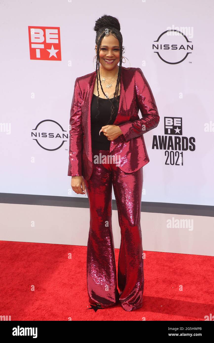 , Los Angeles, CA -June 27 -Monie Love, at The BET Awards 2021 at The ...