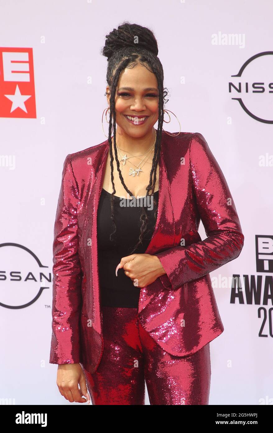 , Los Angeles, CA -June 27 -Monie Love, at The BET Awards 2021 at The ...