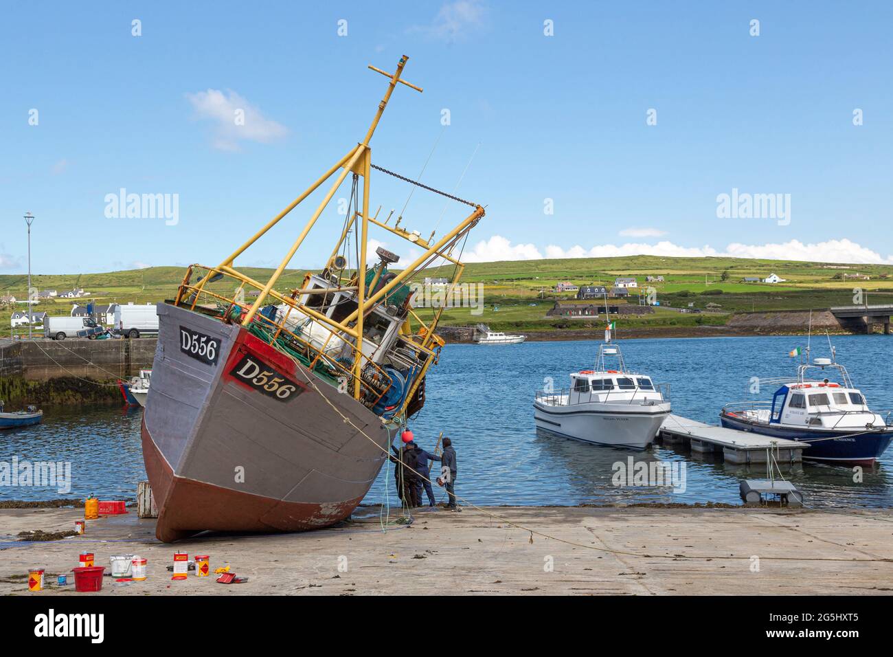 Painting Of Fishing Boat Trawler High Resolution Stock Photography and ...