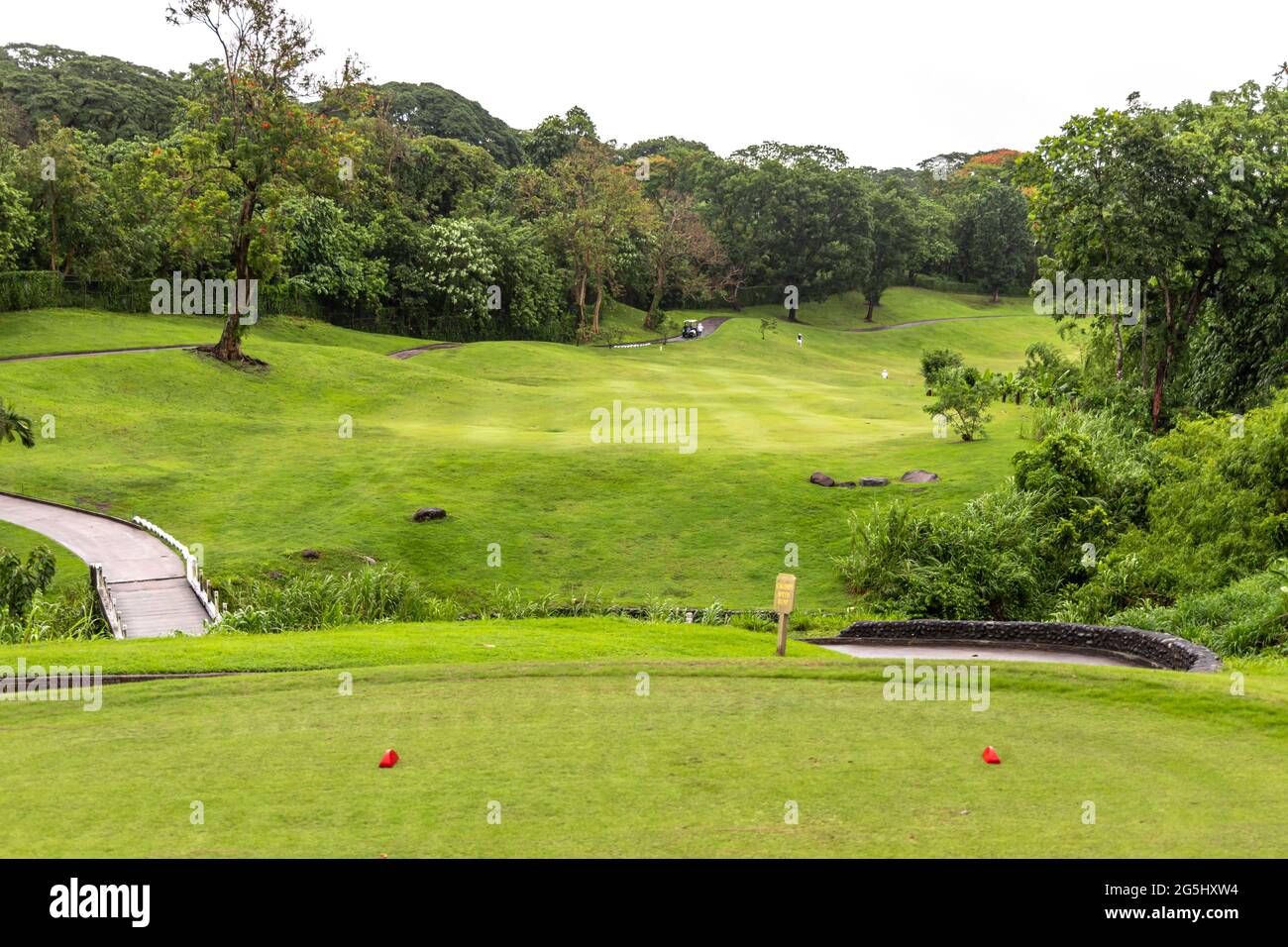 beautiful landscape at golf course in the Philippines Stock Photo - Alamy