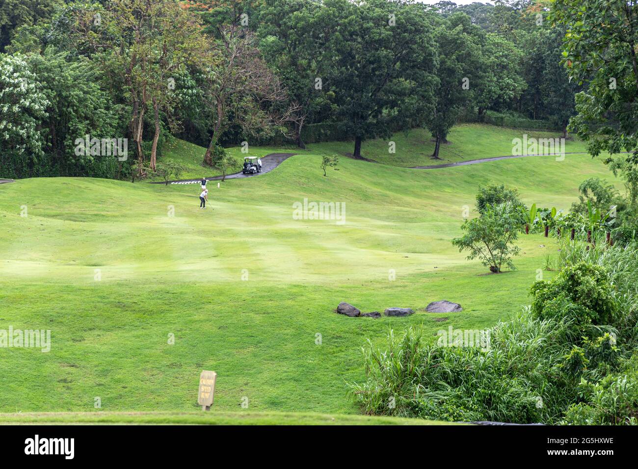 beautiful landscape at golf course in the Philippines Stock Photo - Alamy
