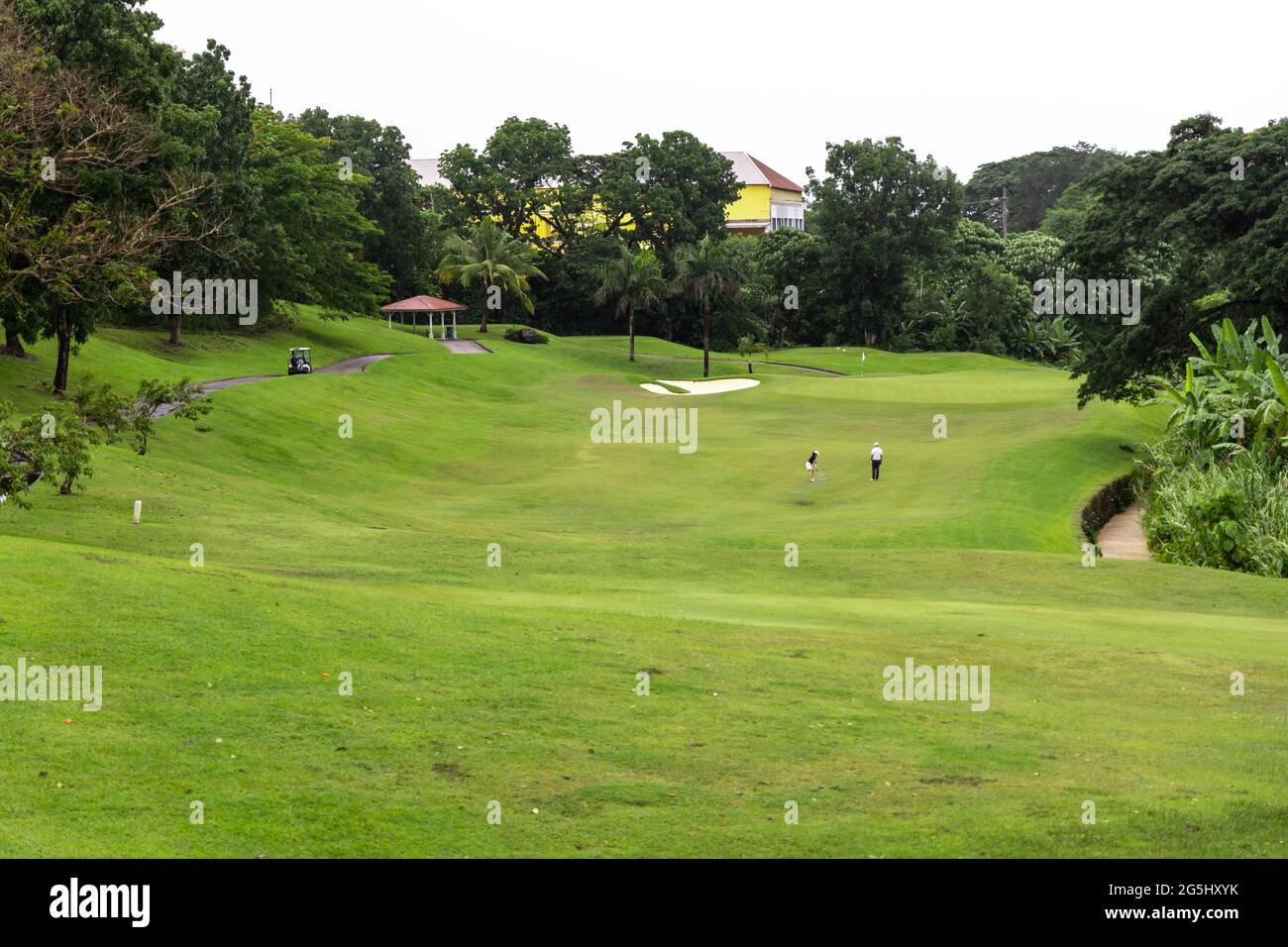 beautiful landscape at golf course in the Philippines Stock Photo - Alamy