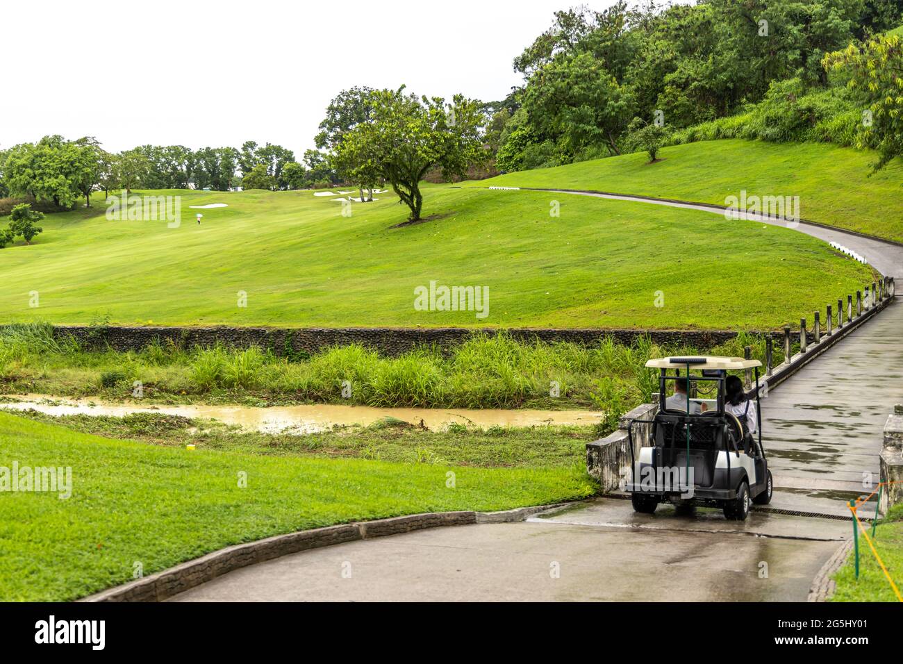beautiful landscape at golf course in the Philippines Stock Photo - Alamy