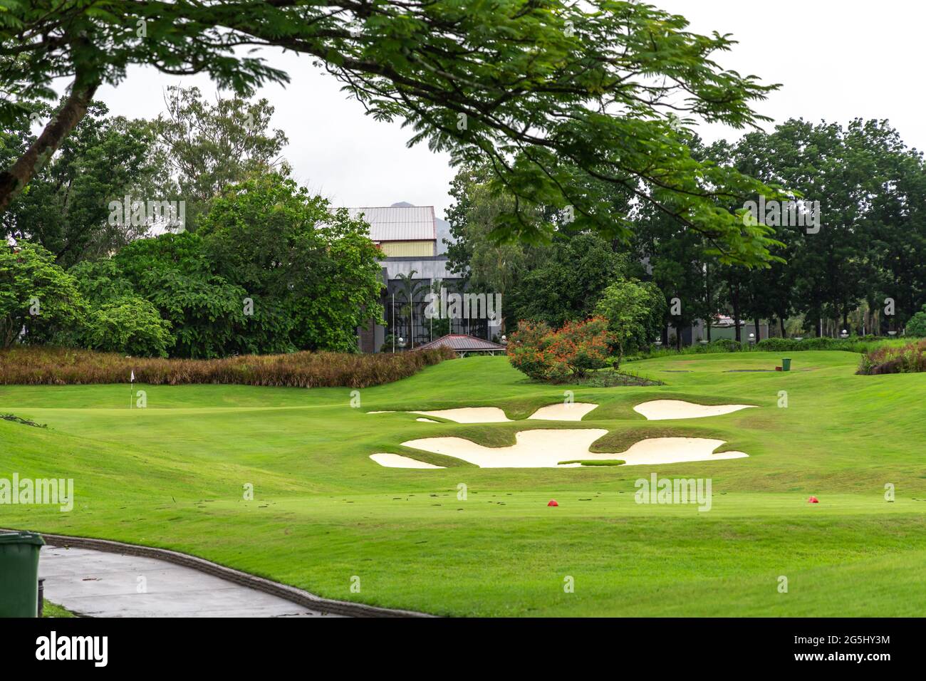 beautiful landscape at golf course in the Philippines Stock Photo - Alamy