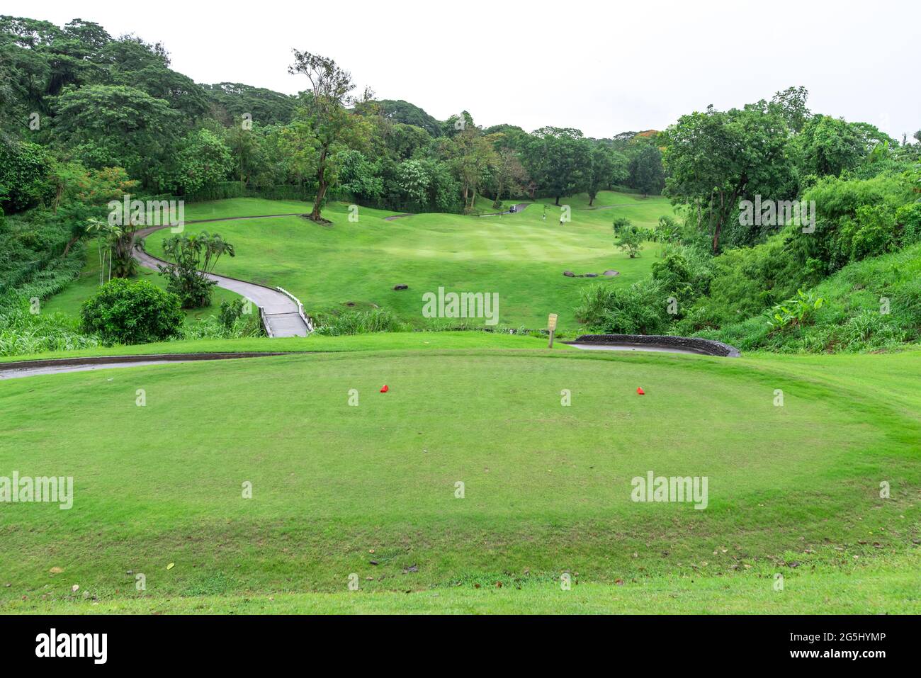 beautiful landscape at golf course in the Philippines Stock Photo - Alamy