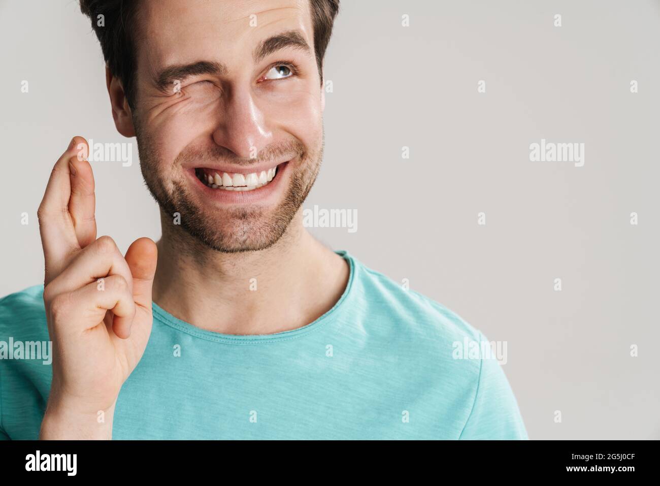 Man making cross gesture hi-res stock photography and images - Alamy