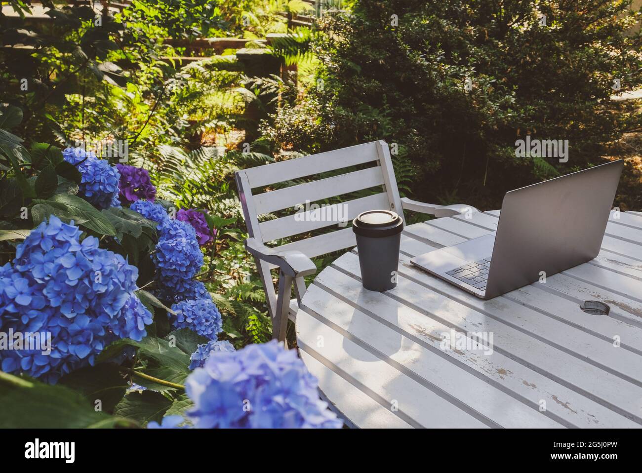 Garden notebook tea hi-res stock photography and images - Alamy