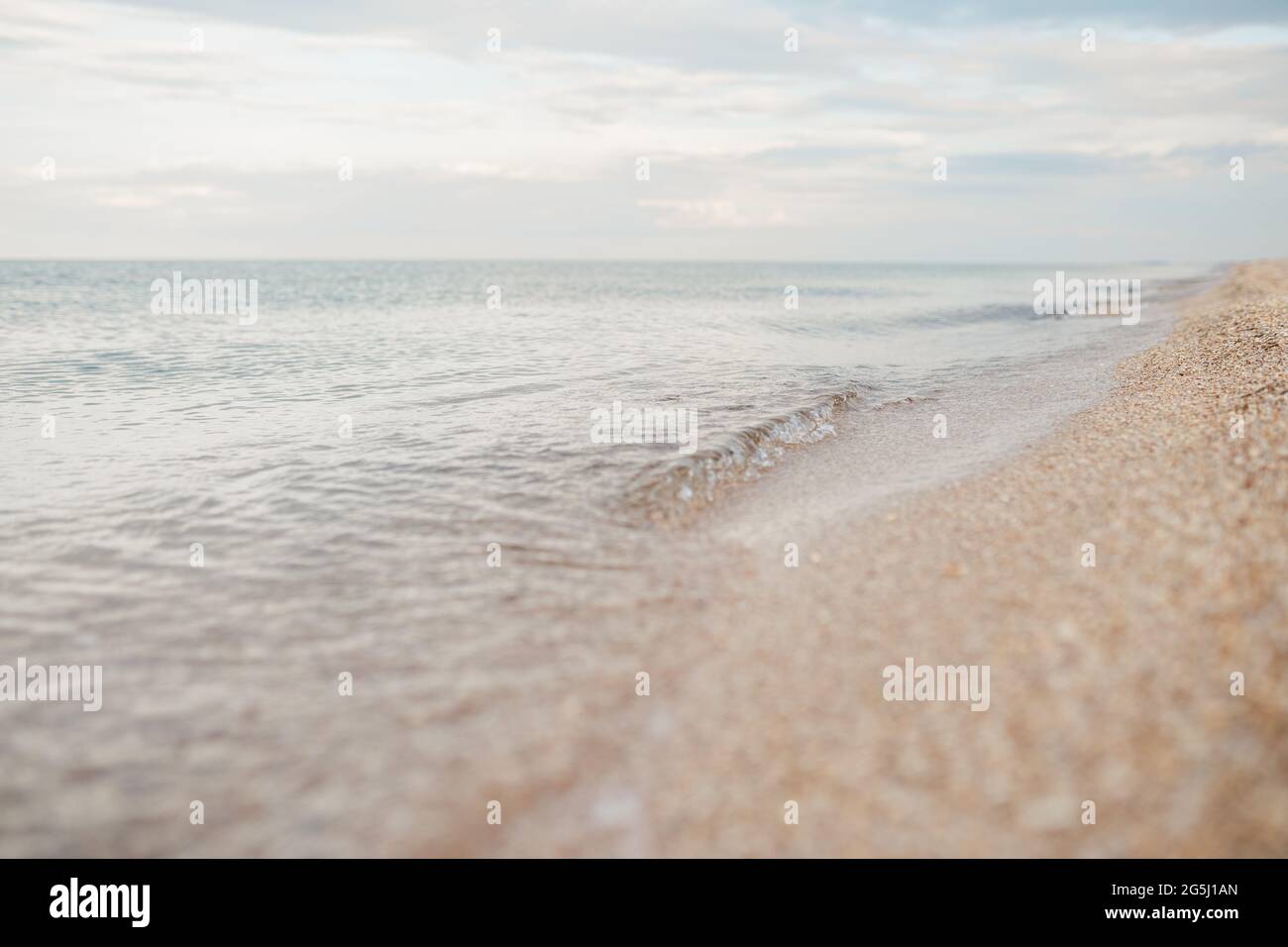 neutral sea ocean background with waves Stock Photo - Alamy