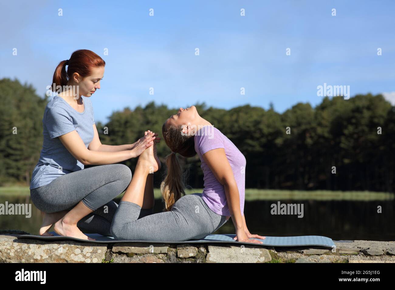 Exercise in nature hi-res stock photography and images - Alamy