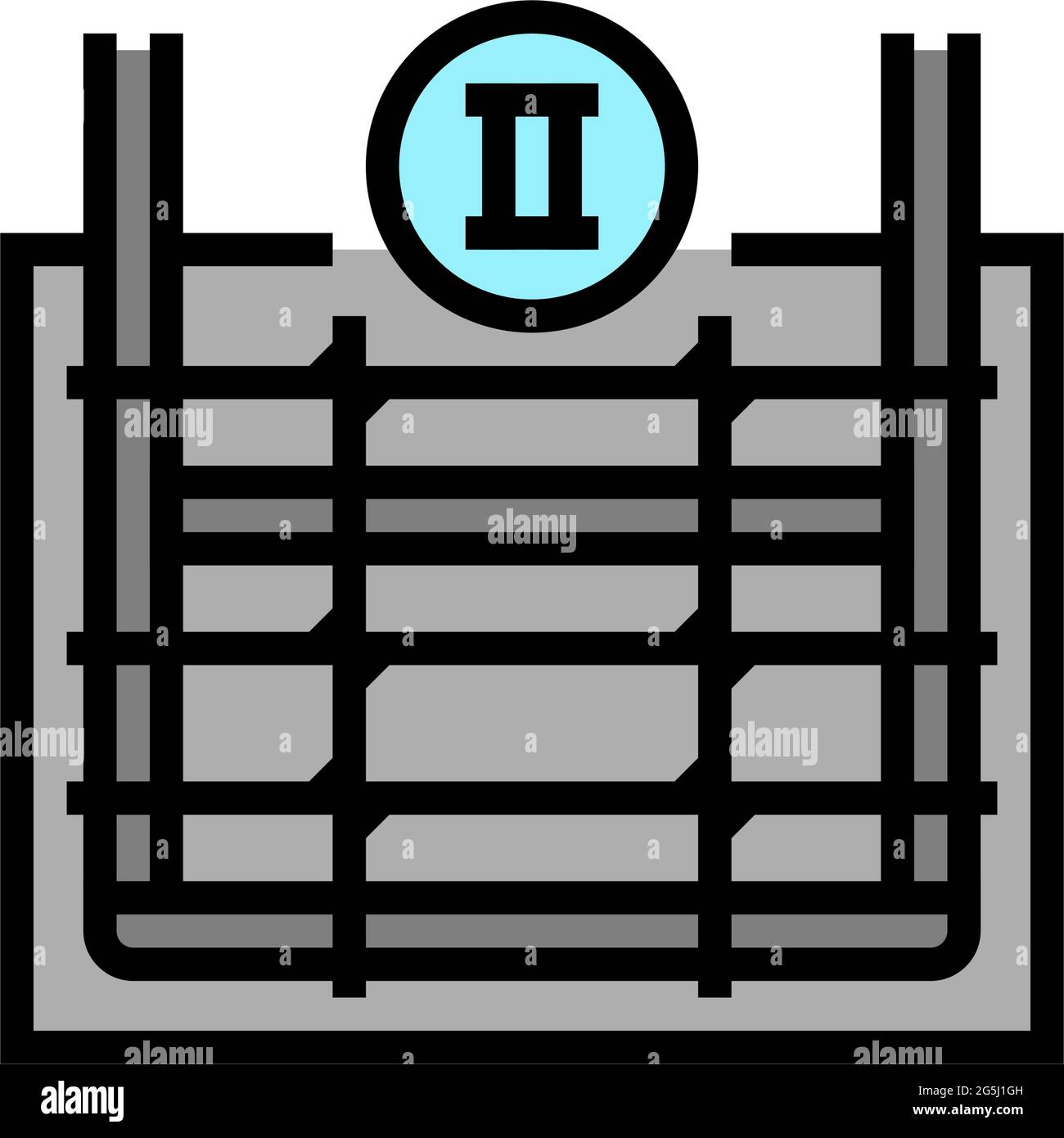secondary reinforcement color icon vector illustration Stock Vector ...