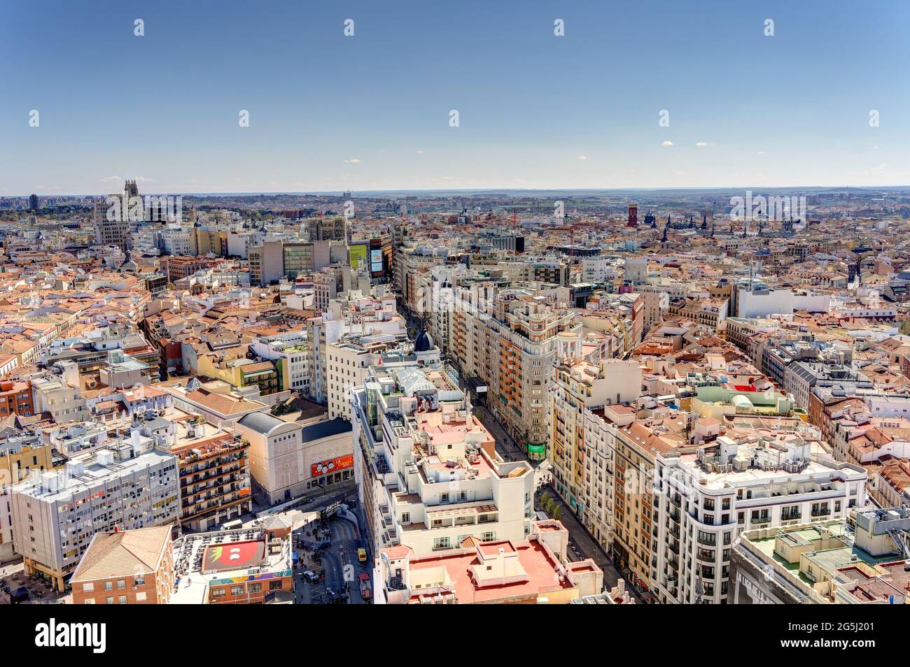 Madrid Cityscape, HDR Image Stock Photo - Alamy