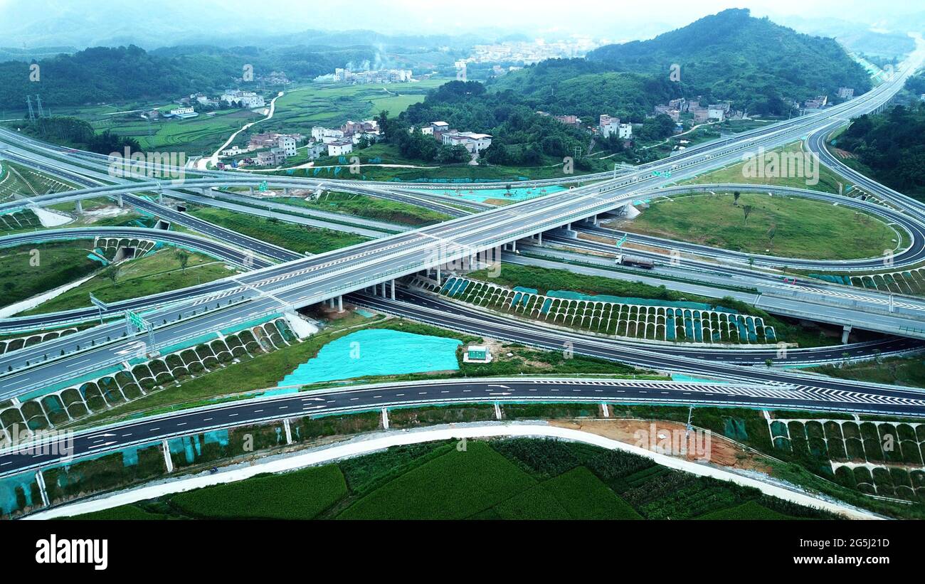 Nanning, Nanning, China. 28th June, 2021. On June 28, 2021, aerial ...