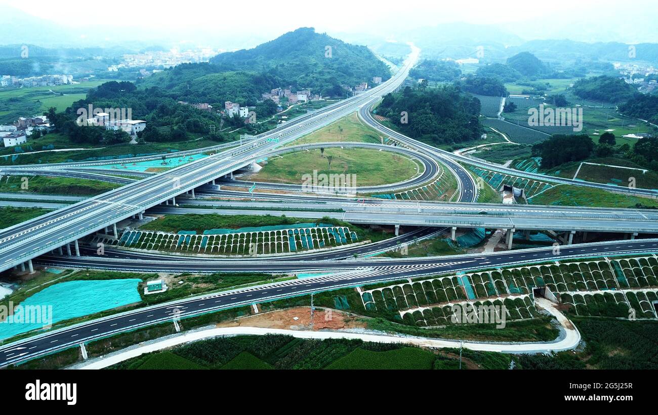 Nanning, Nanning, China. 28th June, 2021. On June 28, 2021, aerial ...