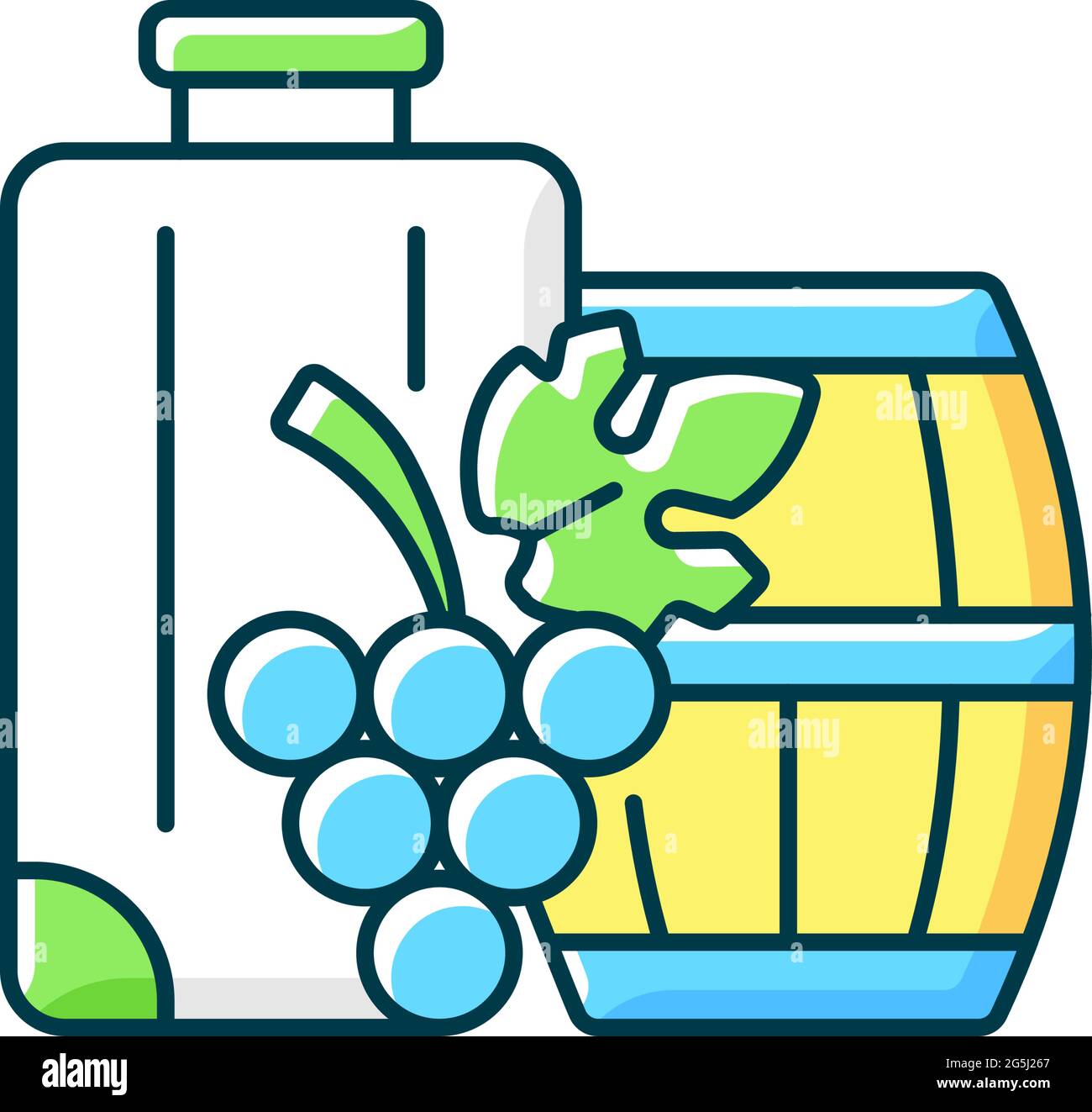 Industrial tourism RGB color icon Stock Vector Image & Art - Alamy