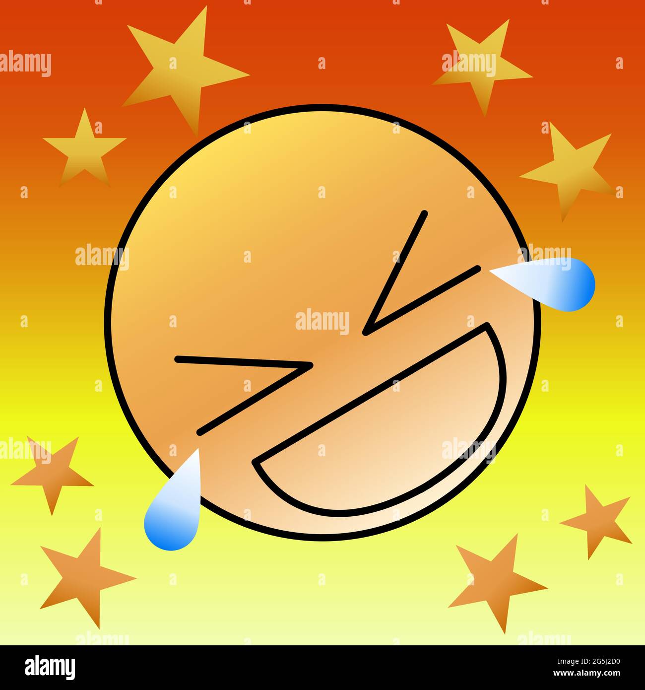 Yellow orange face Stock Vector Images - Alamy