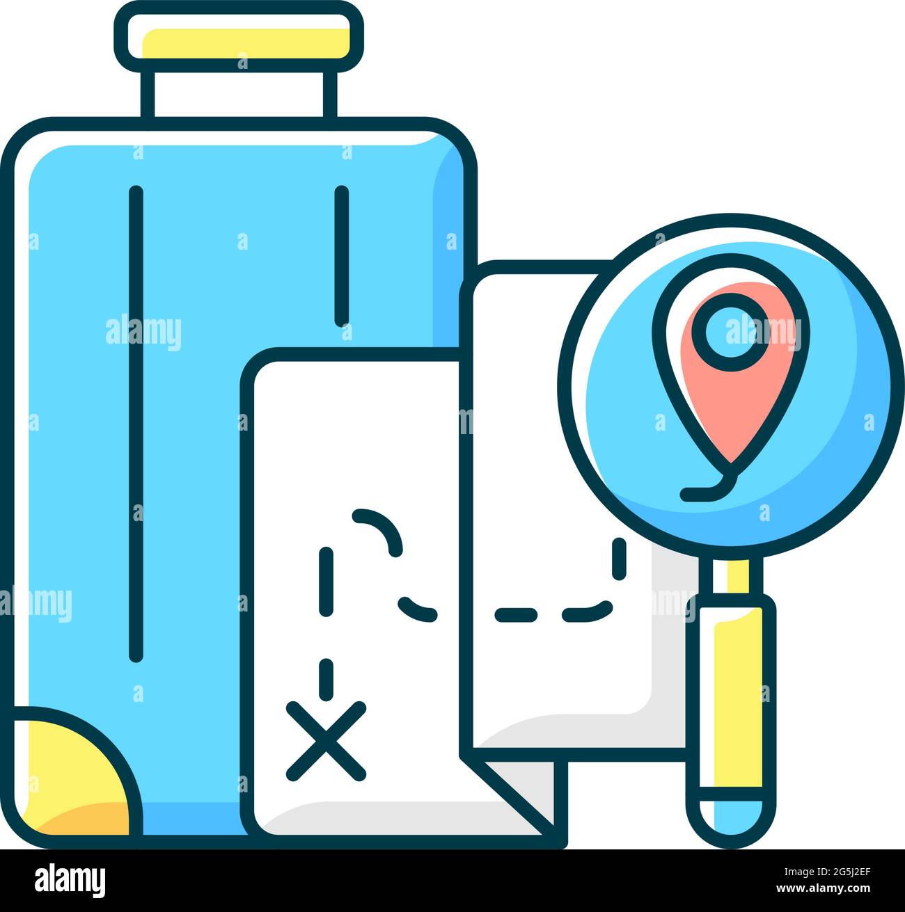 DIY travel RGB color icon Stock Vector Image & Art - Alamy