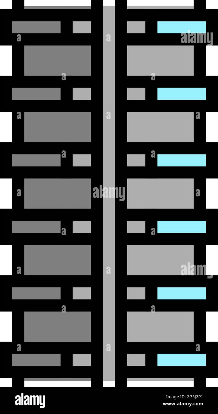 deformed rebar color icon vector illustration Stock Vector Image & Art ...