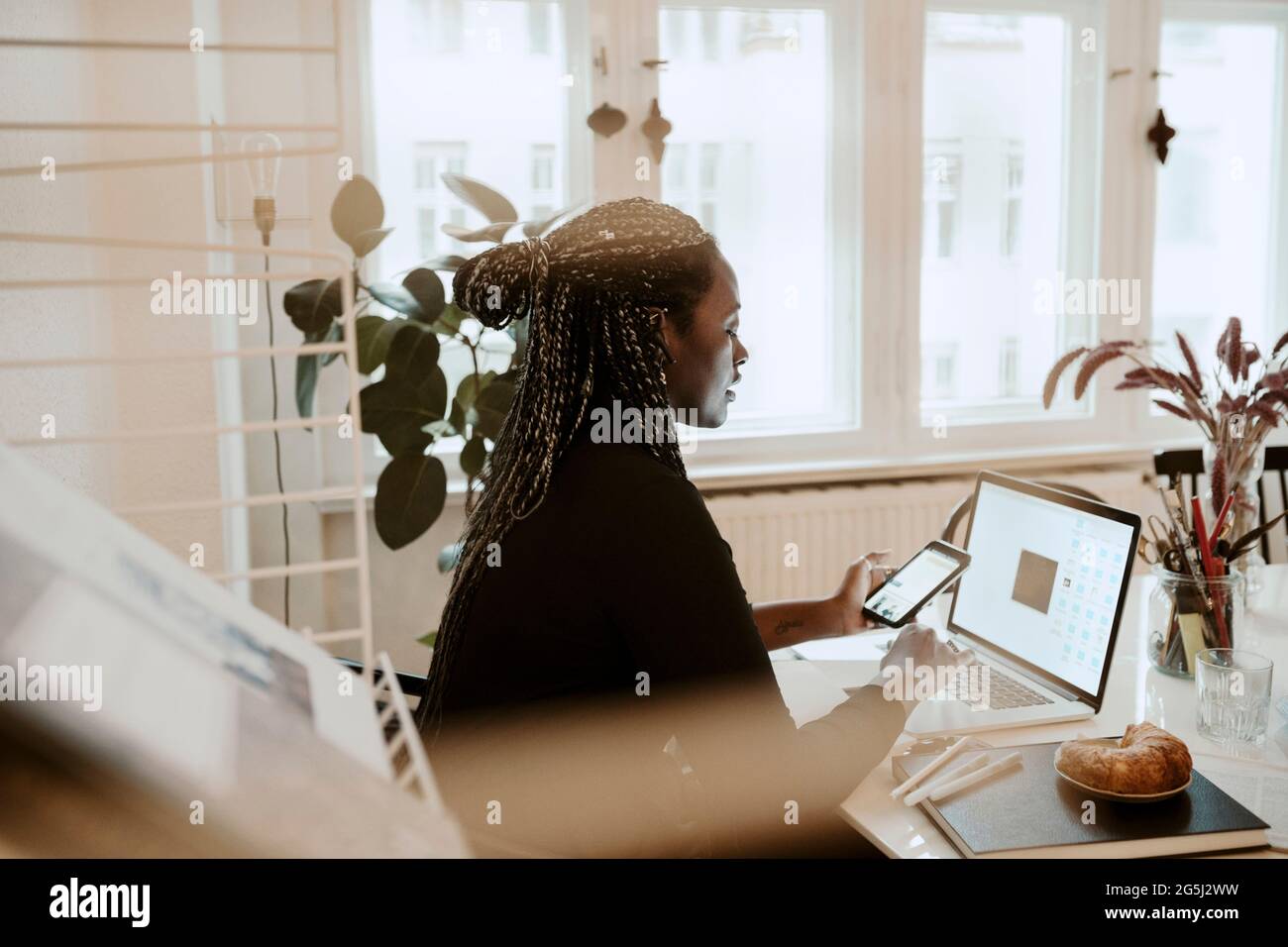 Female entrepreneur working home office hi-res stock photography and ...