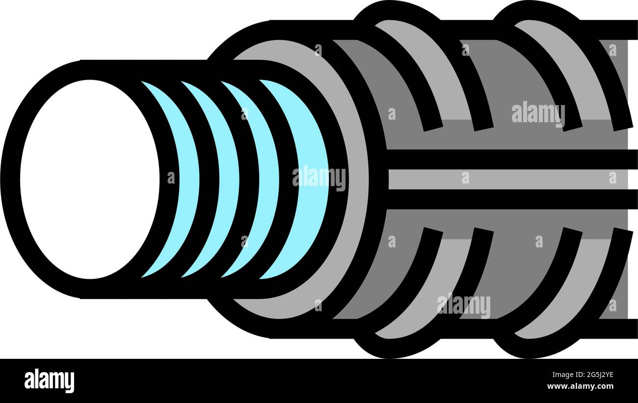 threaded fittings color icon vector illustration Stock Vector Image ...
