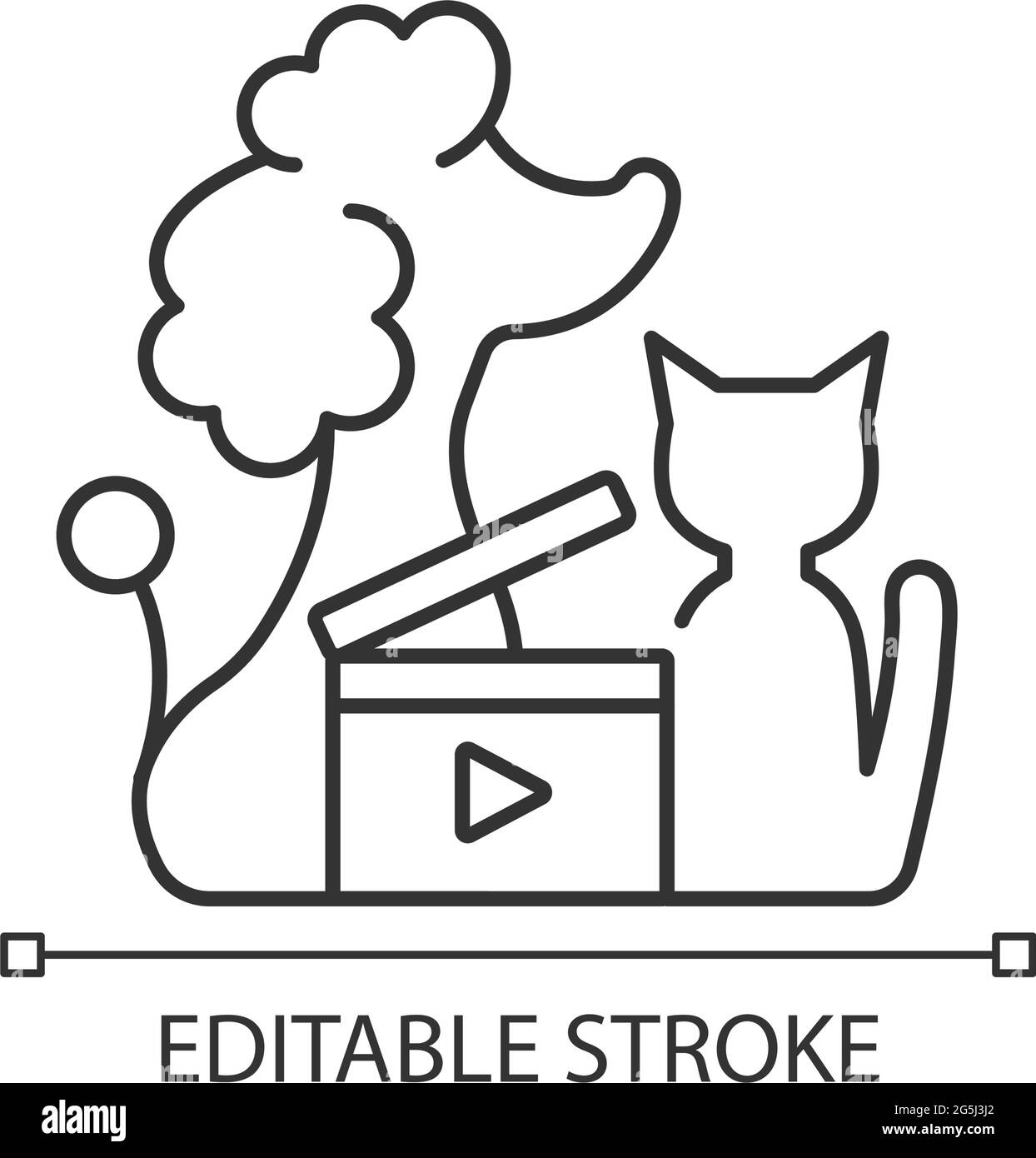 Shooting film dog Stock Vector Images - Alamy