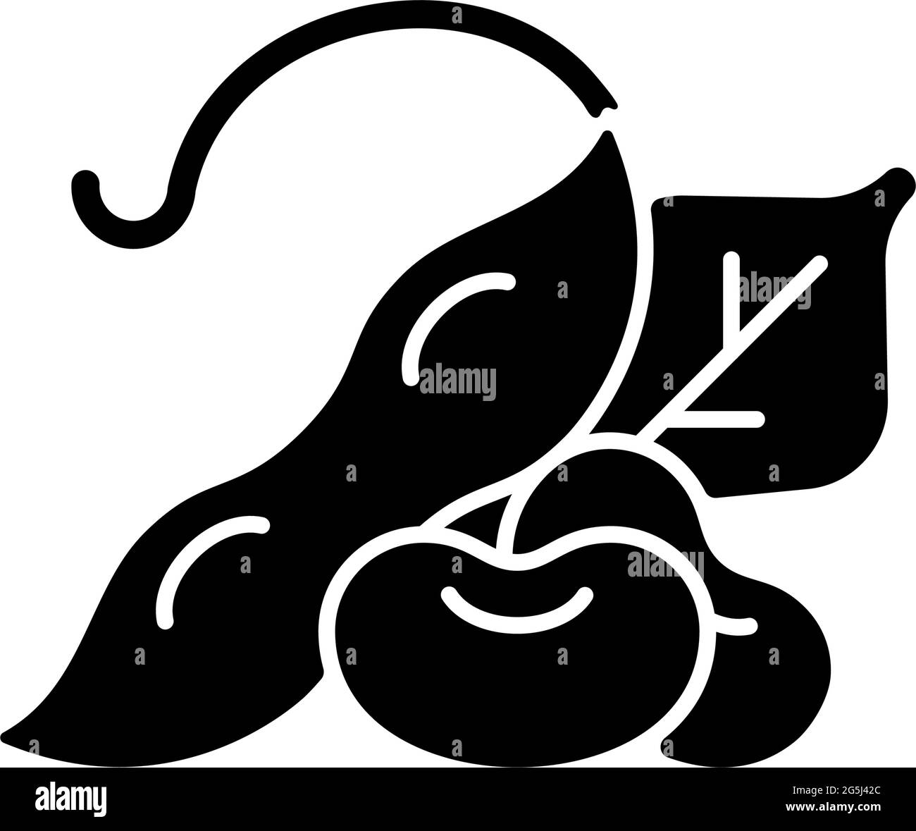 Edamame vegetable soy bean Stock Vector Images - Alamy