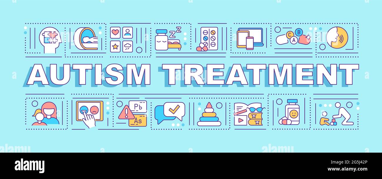 Autism treatment word concepts banner Stock Vector Image & Art - Alamy