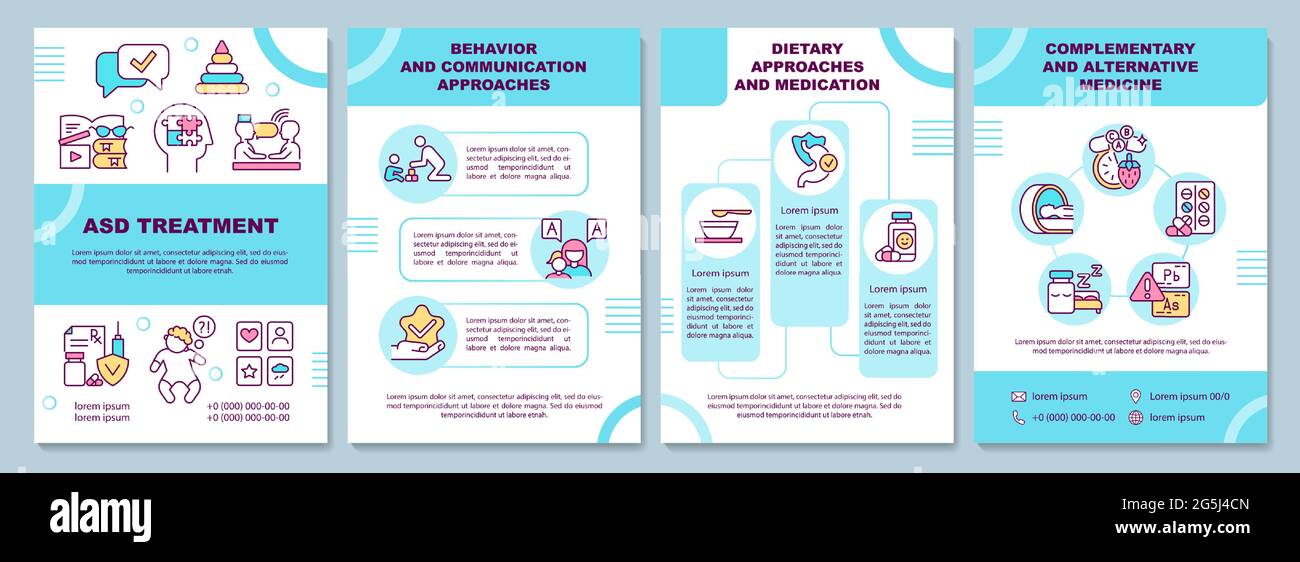 ASD treatment brochure template Stock Vector Image & Art - Alamy