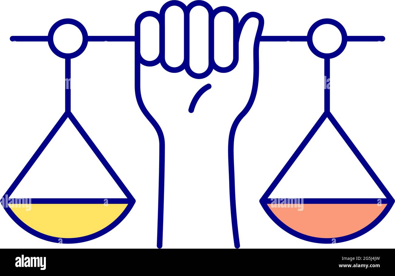 Equal protection RGB color icon Stock Vector Image & Art - Alamy