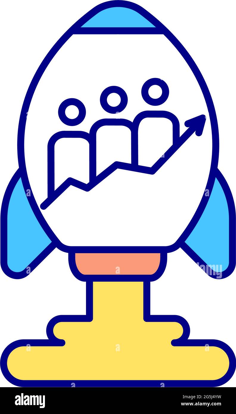 Boosting audience engagement RGB color icon Stock Vector Image & Art ...