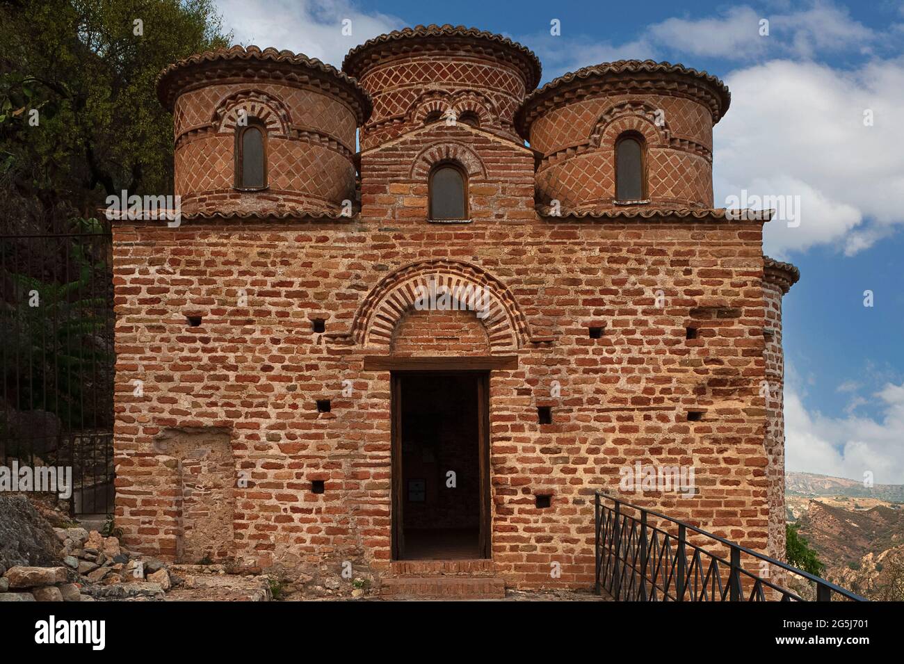 The west front of the Cattolica di Stilo, a Byzantine monastic church ...